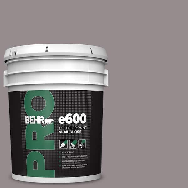 BEHR PRO 5 gal. #T18-03 Graylac Semi-Gloss Exterior Paint PR67305 - The ...