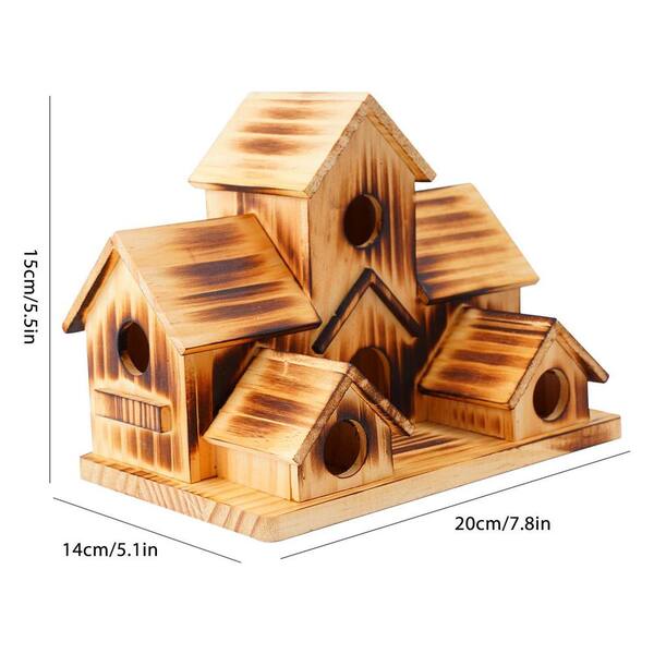 Nesting Box For Birds NOVELTY BEACH HUT Wooden Bird House Garden Retro ...