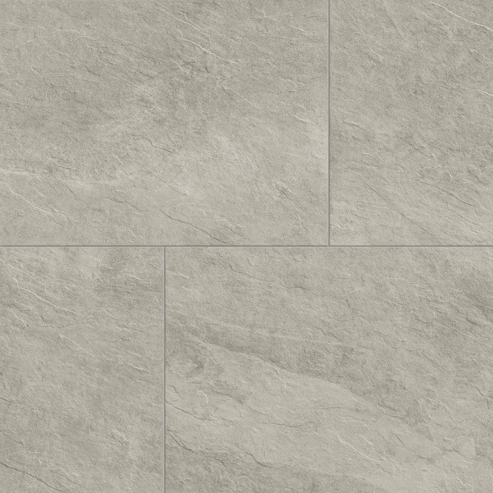 Corso Italia Slate Silver Matte 24 in. x 48 in. Stone Look Porcelain ...