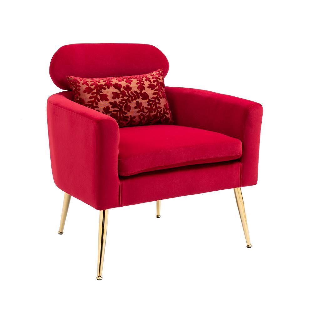 aisword Rose Red Chaise Lounge Chair / Accent Chair W3954PBH1036 - The ...
