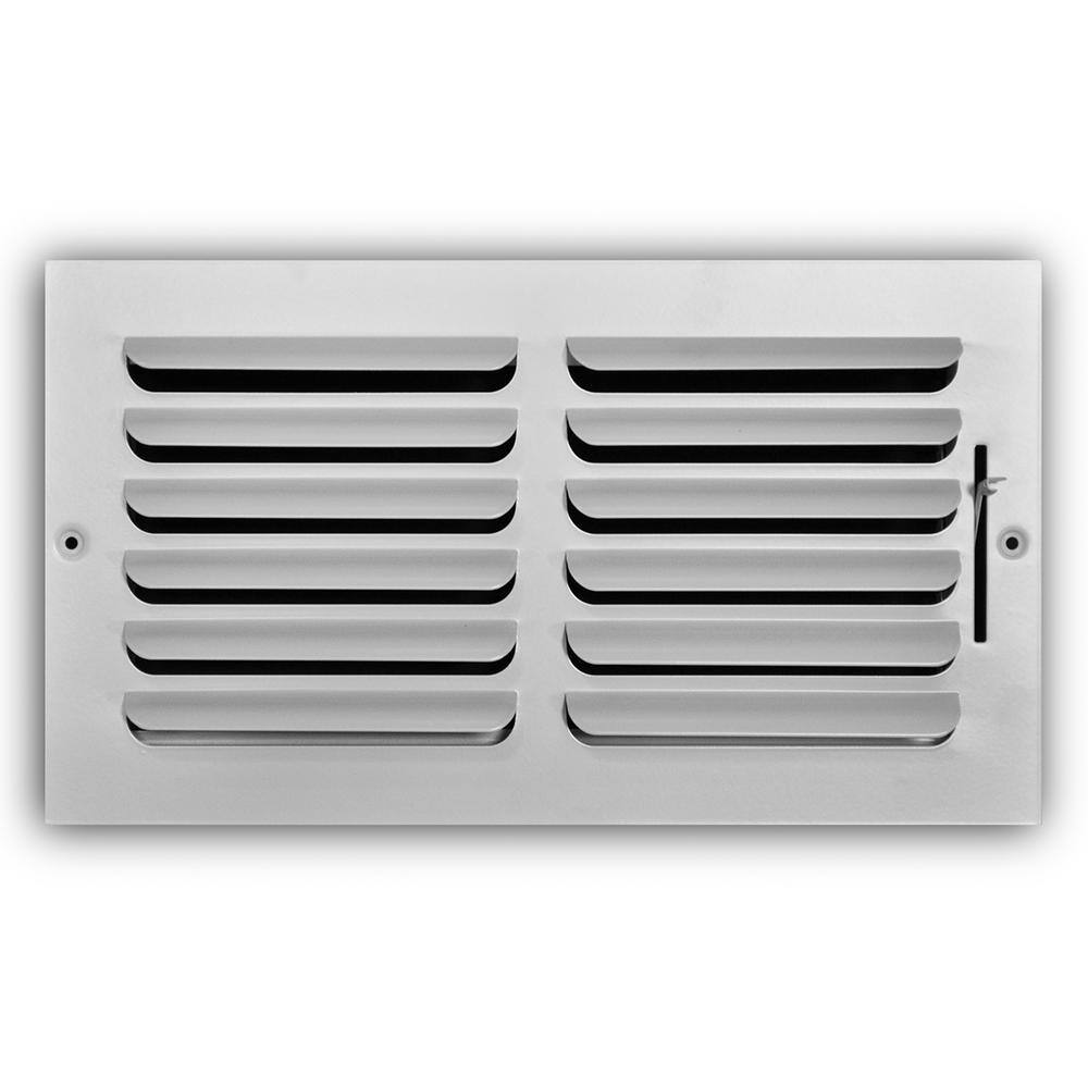 Everbilt 12 In X 6 In 1 Way Steel Fixed Curved Blade Wall Ceiling Everbilt 12 In X 6 In 1 Way Steel Fixed Curved Blade Wall Ceiling