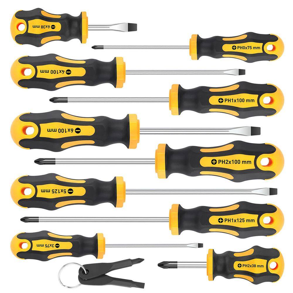 NVNOO 9.9 in. x 3.4 in. Magnetic Screwdrivers Set, with 5-Phillips and ...