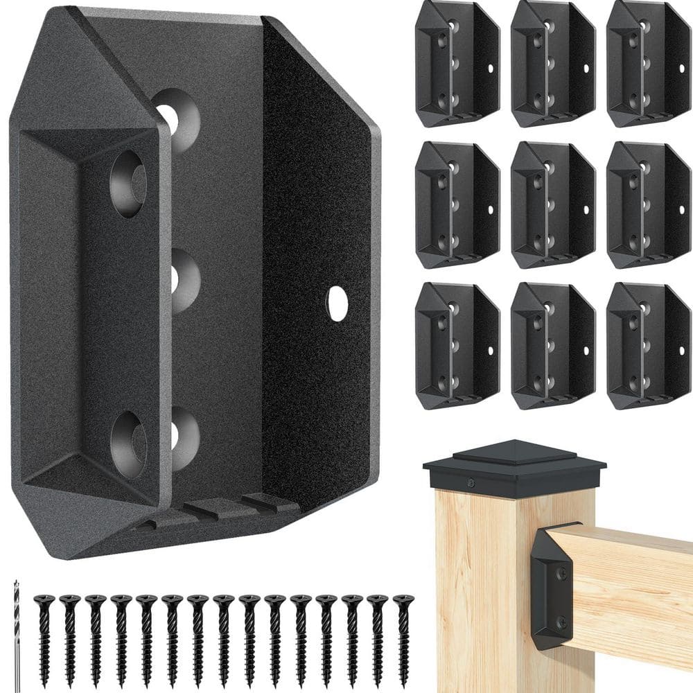 Afoxsos Deck Railing Bracket Connectors ADC-12 Aluminum for 2x4 Rail to ...