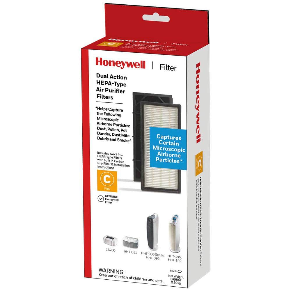 Honeywell HEPAClean Replacement Filter C (2-Pack) HRF-C2 - The Home Depot