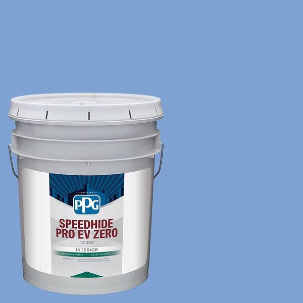 PPG SPEEDHIDE Pro EV Zero 5 gal. PPG1244-4 Boudoir Blue Semi-Gloss ...