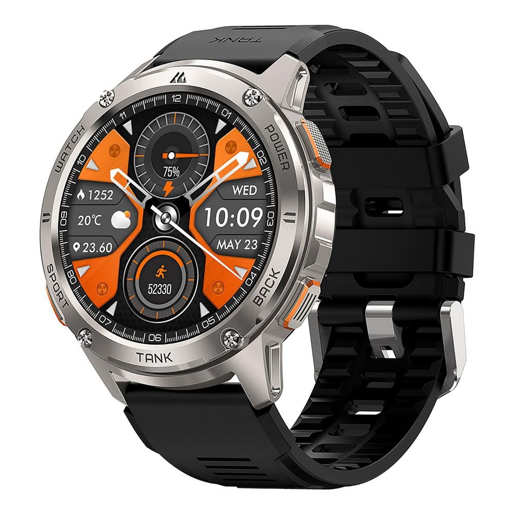TANK T3 Special Edition AMOLED Smartwatch 1.95 x 0.57 in. Silver P ...