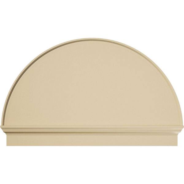 Ekena Millwork 52 in. W x 32-3/4 in. H x 2-3/4 in. P Half Round ...