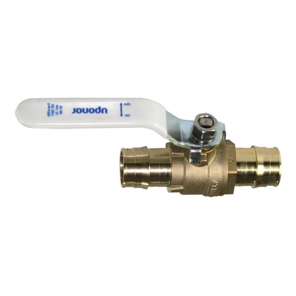 Uponor ProPEX 1/2 in. PEX-A Expansion Barb Lead-Free Brass Full-Port ...