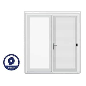 JELD-WEN 60in. x80 in. F4500 Right-Hand/Outswing Primed Fiberglass ...