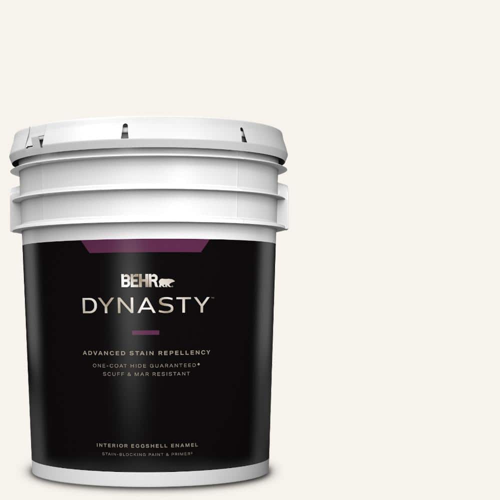 BEHR DYNASTY 5 gal. #YL-W15 Polar Bear Eggshell Enamel Interior Stain ... BEHR DYNASTY 5 gal. #YL-W15 Polar Bear Eggshell Enamel Interior Stain ...