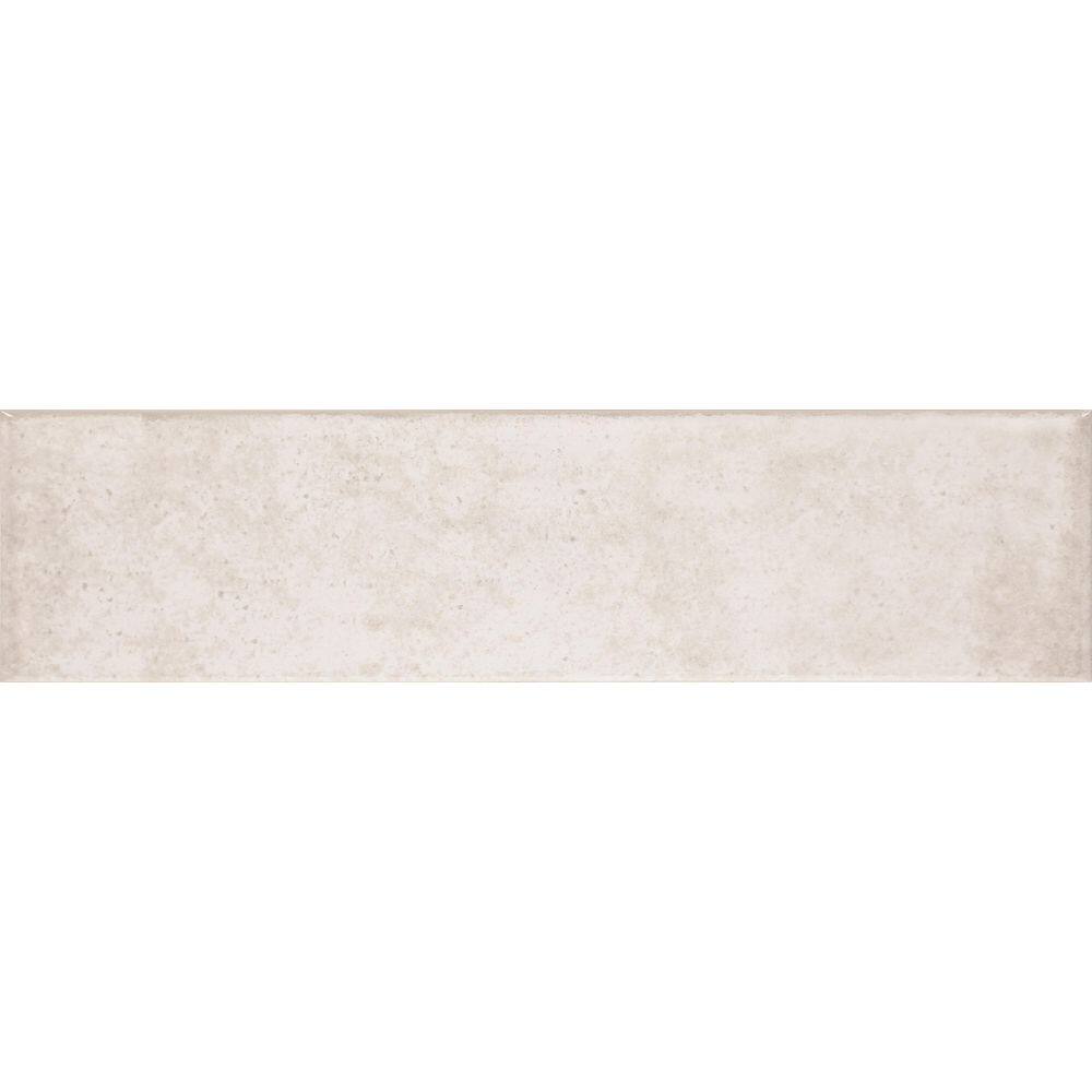 Daltile LuxeCraft Arteko White 4 in. x 4 in. Glossy Ceramic Subway Tile ...