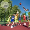 7.5 ft.- 9.2 ft. Outdoor Portable Basketball Stand Height Adjustable ...
