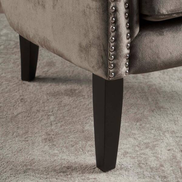 Unbranded Tomlin Grey Upholstered Club Chair 12628