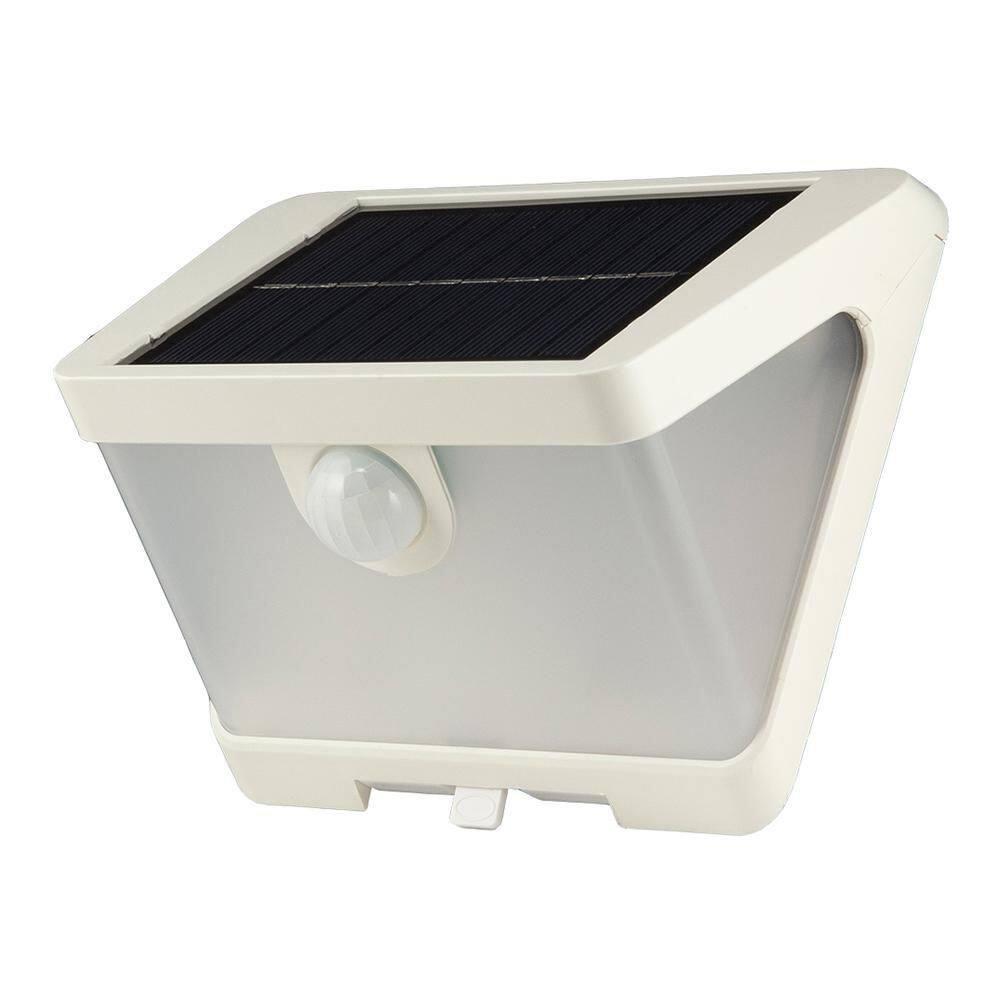HALO SWL 70-Watt, White, Motion Activated, Outdoor Integrated LED Solar ...