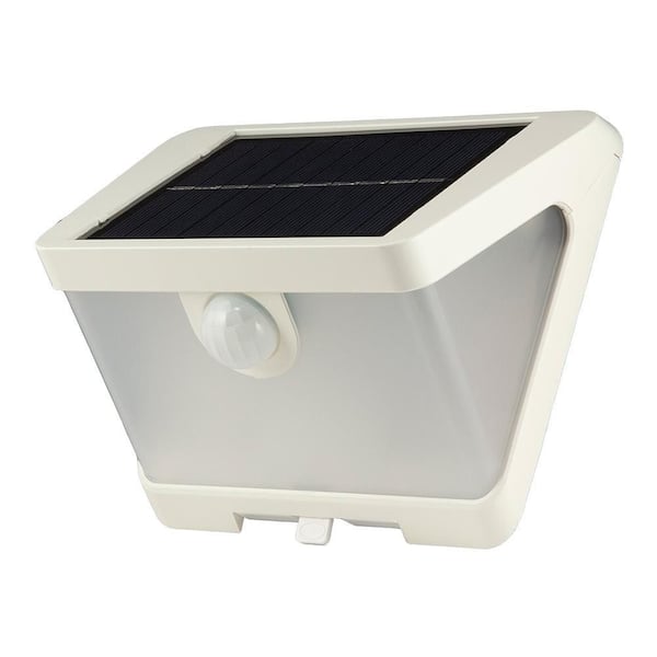 HALO SWL 70-Watt, White, Motion Activated, Outdoor Integrated LED Solar ...