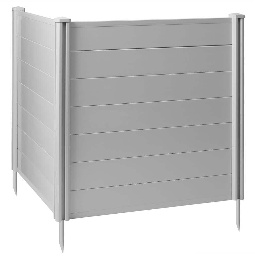 Casafield 42 in. x 42 in. Privacy Screen Outdoor Vinyl Fence Panel for ...