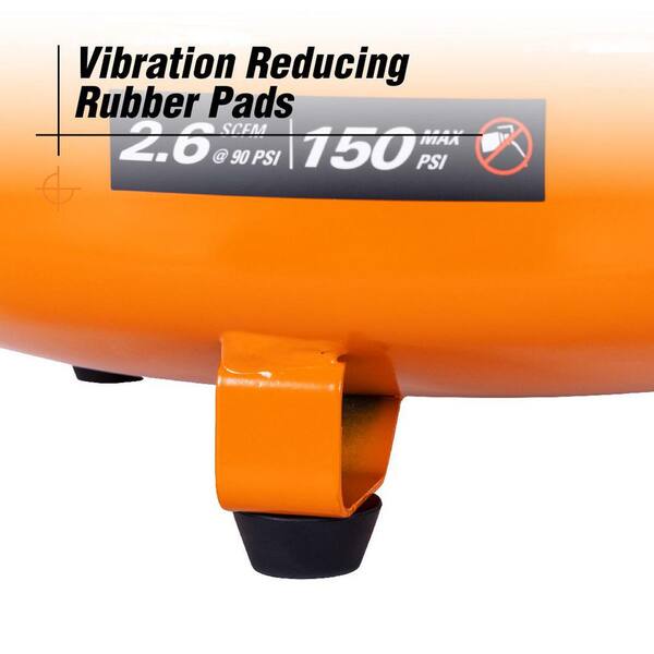 RIDGID 6 Gal. 150 PSI Electric Air Compressor with 25 ft. Hose, 18GA ...