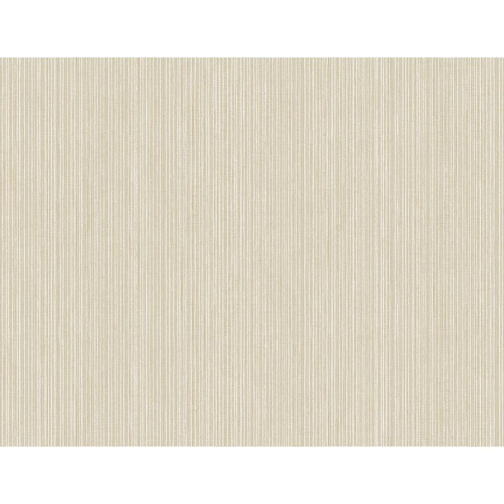 CASA MIA Textile Vertical Beige Paper Non-Pasted Strippable Wallpaper ...