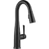 Delta Essa Touch2O Technology Single-Handle Bar Faucet in Matte Black ...