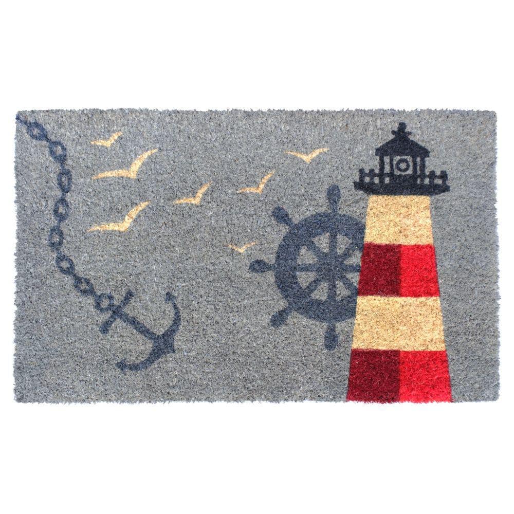 RugSmith Multi Light House 18 in. x 30 in. Doormat DM9282A - The Home Depot