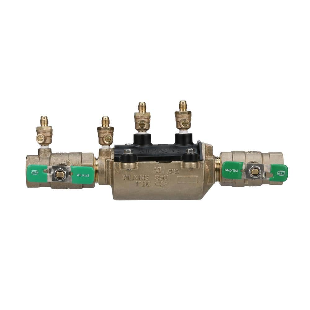 Wilkins 1 in. Lead-Free Bronze Double Check Valve Assembly with ...