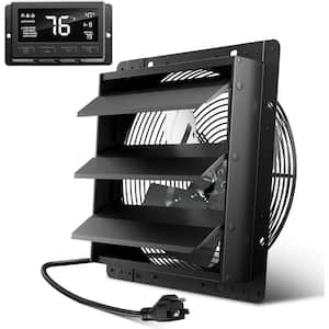 SKYSHALO Electric Shutter Exhaust Fan, 10-Speed Adjustable Wall Mount ...