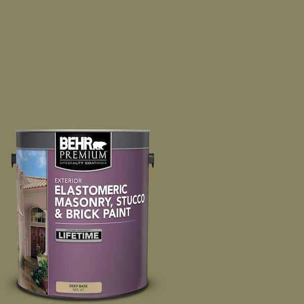 BEHR PREMIUM 1 gal. #S350-5 Green Scene Elastomeric Masonry, Stucco and ...