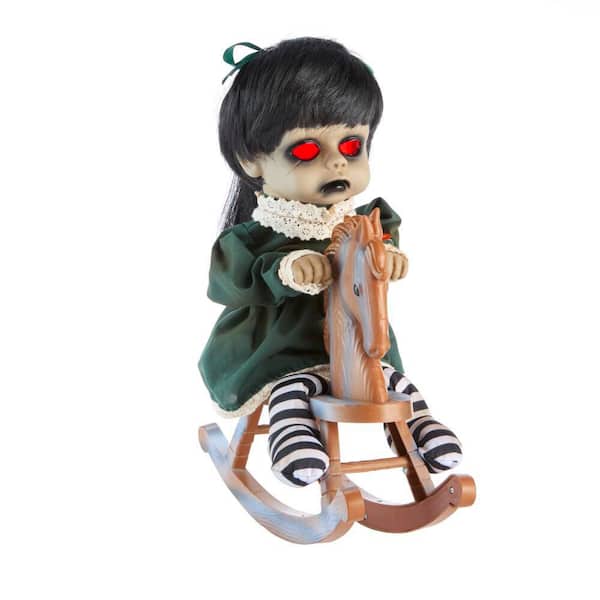 Reviews for Home Accents Holiday ANIMATED LED DOLL ON ROCKING HORSE ...