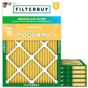Filterbuy 16 in. x 20 in. x 1 in. MERV 11 (FPR 7) Allergen Defense ...