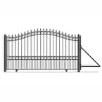 ALEKO London Style 12 ft. x 6 ft. Black Steel Single Slide Driveway ...