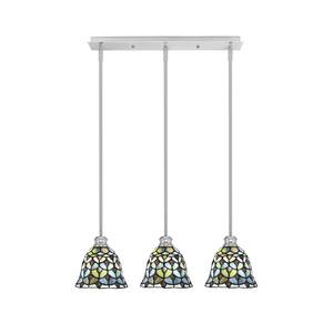 Albany 60-Watt 3-Light Brushed Nickel Linear Pendant Light with ...