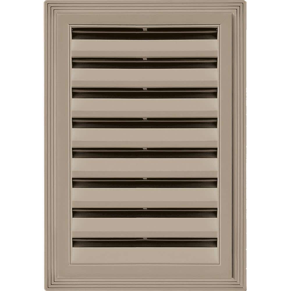 Builders Edge 12 in. x 18 in. Rectangle Gable Vent #095 Clay ...
