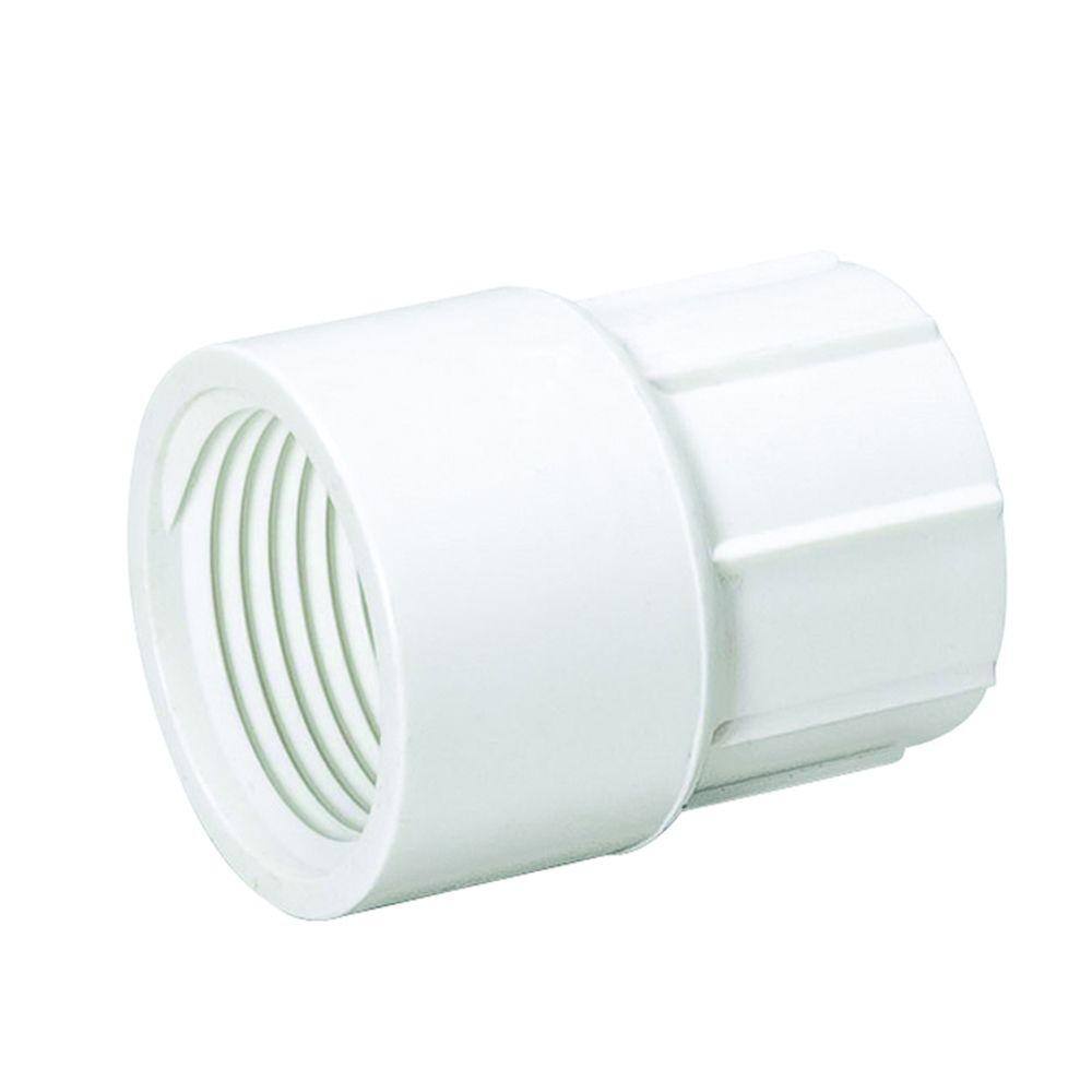 Mueller Streamline 1 in. x 3/4 in. PVC Schedule 40 Pressure Slip x FIPT ...