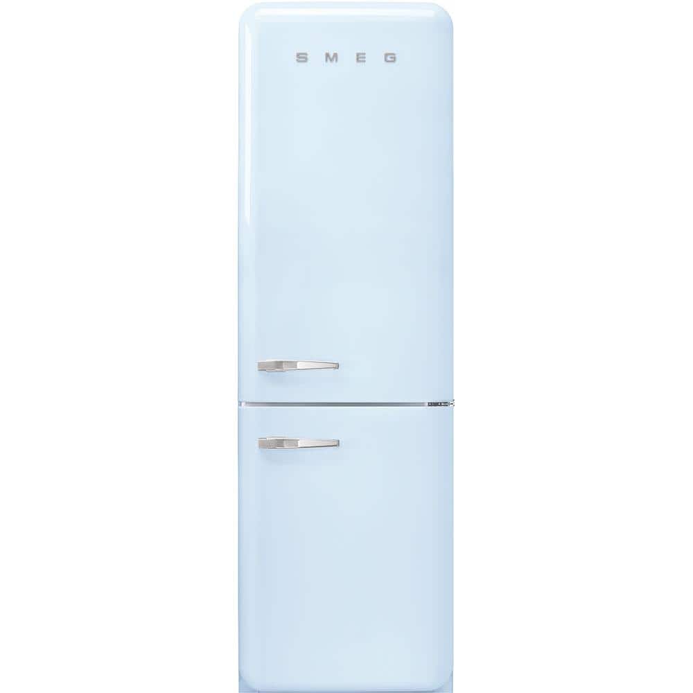 smeg FAB32 Retro 60cm Refrigerator w/ Bottom-Freezer. Pastel Blue ...