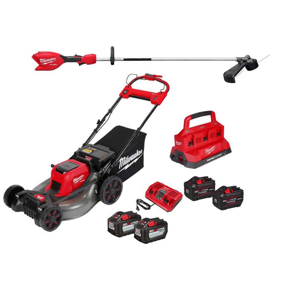 Milwaukee M18 FUEL Cordless 21 in. Walk Behind Dual Battery Self ...