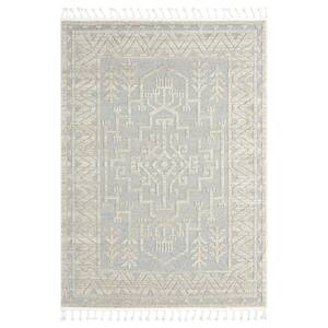 Abani Porto Beige 7 ft. 9 in. x 10 ft. 2 in. Abstract Polypropylene ...
