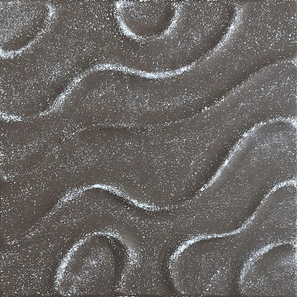 A La Maison Ceilings Modern Art Moss Gray 1.6 ft. x 1.6 ft. Decorative ...