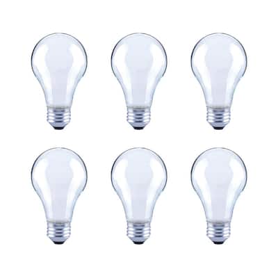 40-Watt Equivalent A19 Frosted Glass Vintage Decorative Edison Filament ...