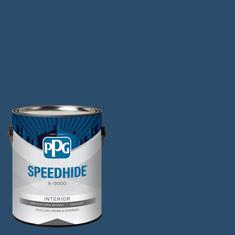 SPEEDHIDE 1 gal. PPG1156-7 Celestial Blue Eggshell Interior Paint ...