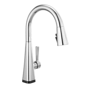 Delta Lenta Touch/Touchless Spotshield Stainless 16.75 in. H Pull Down ...