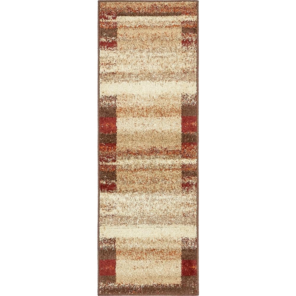 Unique Loom Autumn Maple Beige 2' 0 x 6' 0 Runner Rug 3138163 - The ...