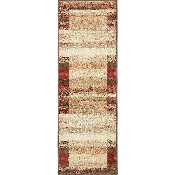 Unique Loom Autumn Maple Beige 2' 0 x 6' 0 Runner Rug 3138163 - The ...