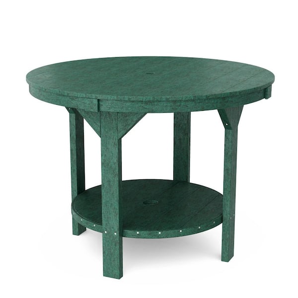 Wildridge Heritage Turf Green HDPE Plastic Outdoor 48 in. Pub Counter ...