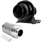 iPower 195 CFM Inline Fan Circulation Vent Blower with Air Carbon ...