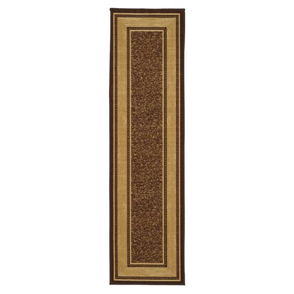 Ottomanson Ottohome Collection Non-Slip Rubberback Bordered Design 2x5 ...