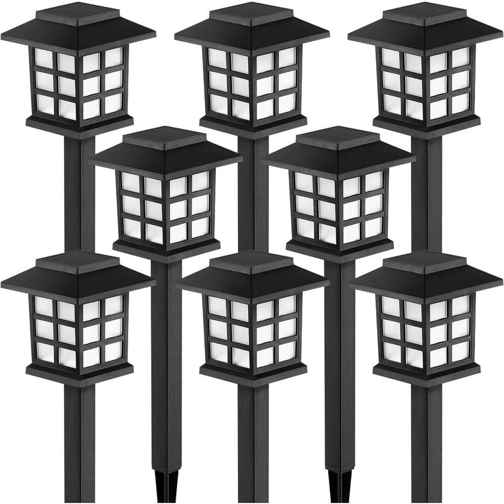 Angel Sar Waterproof Solar Outdoor Walkway Lights Maintain 10-Hours of ...