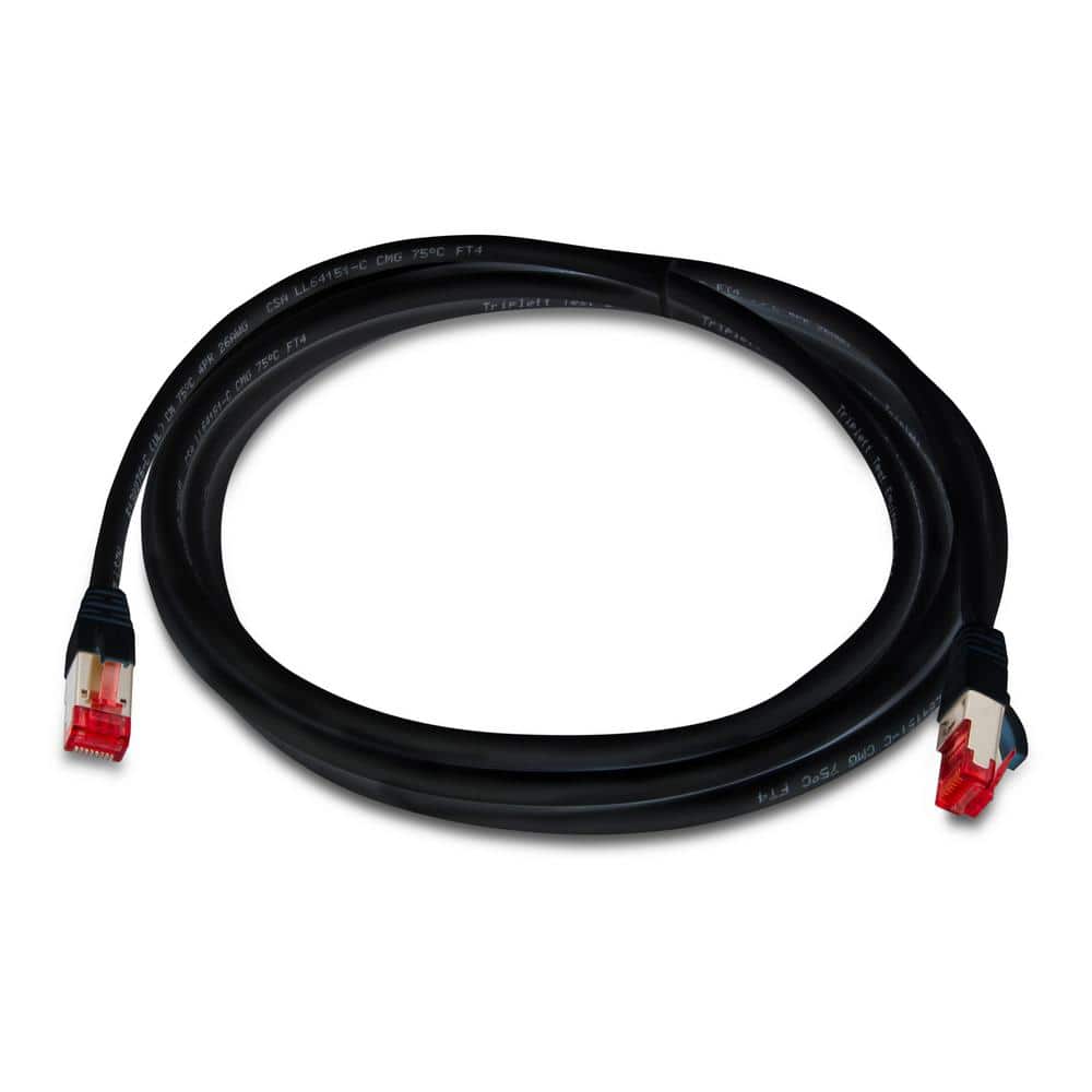 TRIPLETT 10 ft. Cat 6A 10 GBPS Professional Grade SSTP 26 AWG Patch ...