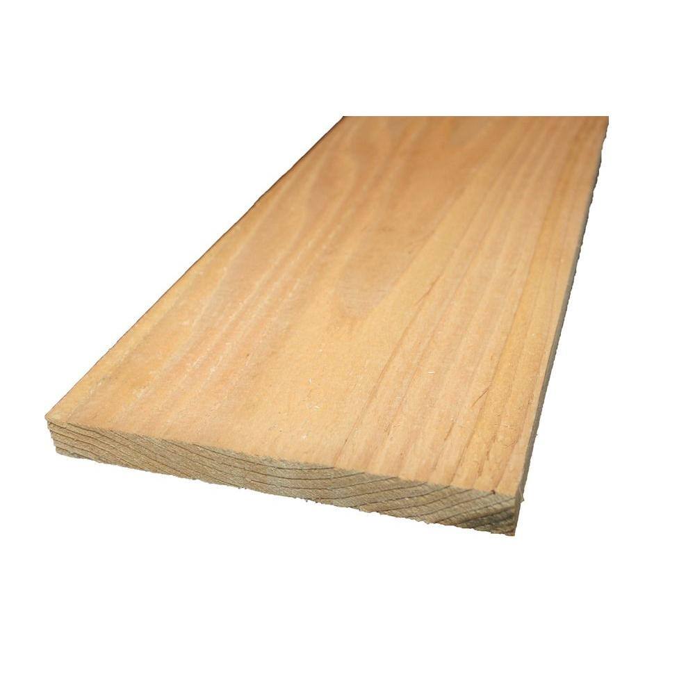 3/4 in. x 8 in. x 8 ft. Cedar Board 161932 - The Home Depot