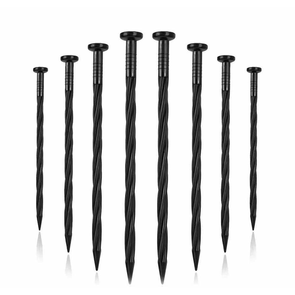 NVNOO 8 in. Plastic Landscape Anchoring Spikes for Paver Edging, Weed ...