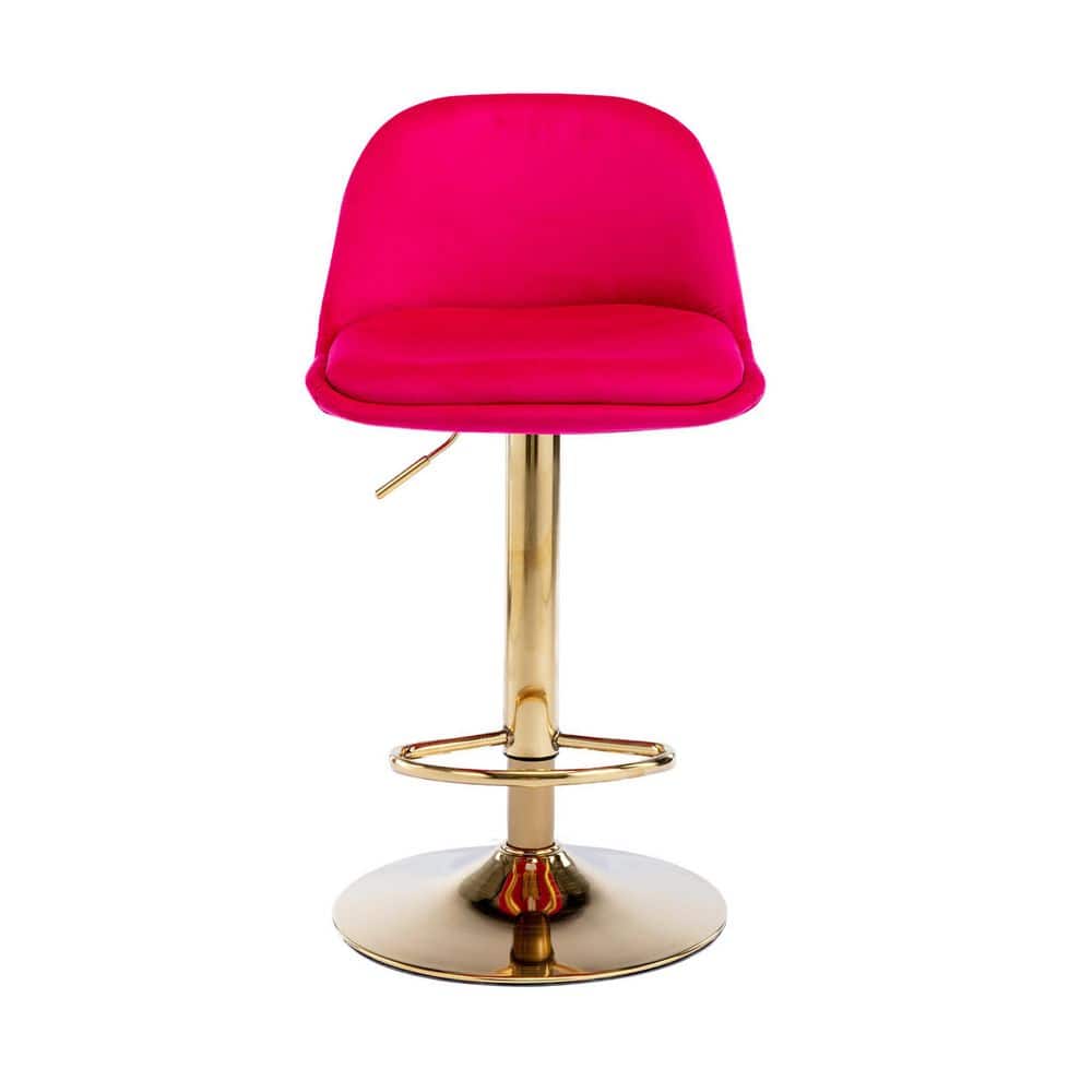 Utopia 4niture Jaiya 40.94 in. Red Low Back Metal Frame Adjustable ...